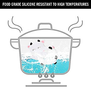 Baby Silicone Teether,Sensory Chew Toys,BPA Free Soft and Effective Infant Teething Pain Relief Toys,Freezer Safe,Food Grade Silicone,Best Shower Gift for Boys and Girls (Cow)