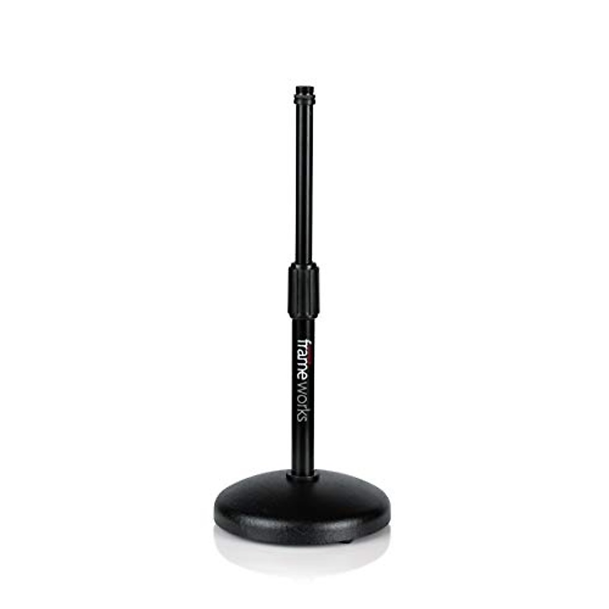 Gator Frameworks Desktop Microphone Stand with Round Weighted Base & Adjustable Height (GFW-MIC-0501)