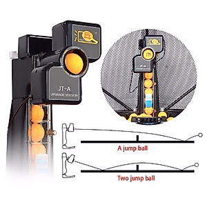 ZXMOTO Table Tennis Robot with Catch Net Automatic Ping Pong Robot Machine,Table Tennis Machine for Training with 40mm+ Table Tennis Balls