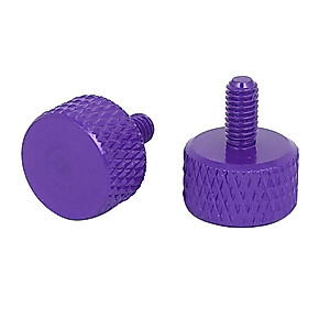Aexit Computer PC Cleaning & Repair Graphics Card Aluminum Alloy Knurled Thumb Screws Purple Computer Screws M3x6mm 10pcs