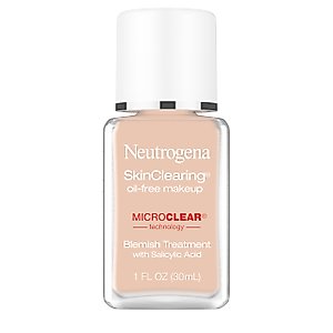 Neutrogena SkinClearing Oil-Free Makeup, Soft Beige 50, 1 Fl. Oz (Pack of 1)
