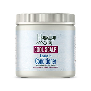 Hawaiian Silky Cool Scalp Leave-In Conditioner Cream, 16 fl oz - Locks in Moisture - Anti-Breakage - Repairs Dry & Damaged Hair