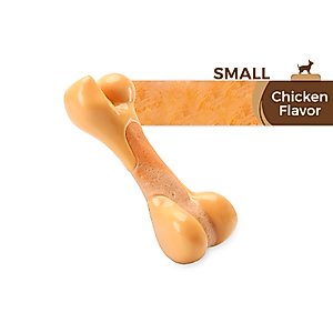Tikaton Dog Chew Toys for Aggressive Chewers, Chicken Flavor Durable Dog Teething Chew Toys Bones for Large/Medium/Small Puppies