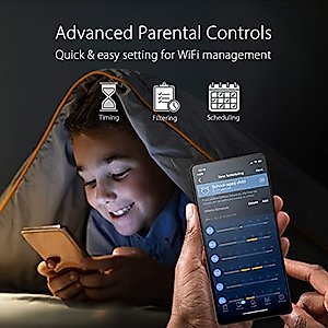 ASUS AC2900 WiFi Gaming Router (RT-AC86U) - Dual Band Gigabit Wireless Internet Router, WTFast Game Accelerator, Streaming, AiMesh Compatible, Included Lifetime Internet Security, Adaptive QoS