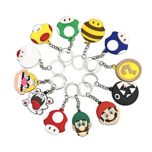 YAOSHUXIAN 20Pcs Keychains Party Favors Keychains Kids Birthday Party Favors Keychains Backpack Keychains School Carnival Rewards Prizes