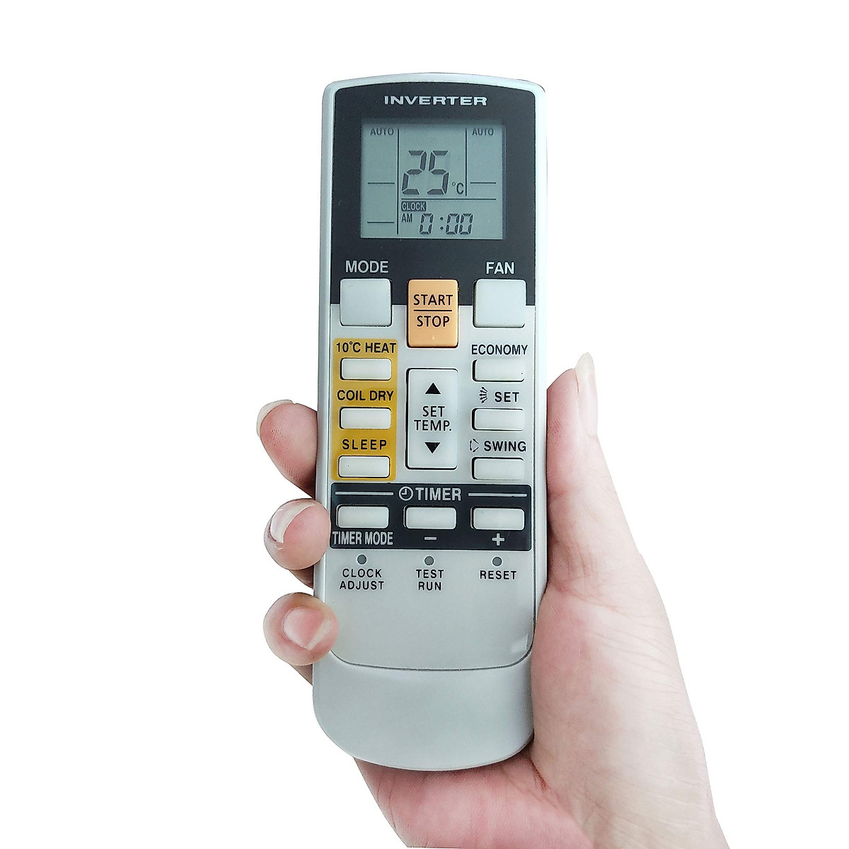 PROROK Air Conditioner Remote Control Compatible for Fujitsu Ar-Rae1u Ar-Rae2u Ar-rah2u Ar-rac1c Ar-rah1u Ar-ry3 Ar-ry4 Ar-ry5 Ar-Ry8 Ar-Ry9 Ar-ry11 Ar-ry12 Ar-ry13 Ar-ry15 Ar-ry16 Ar-ry18 Ar-ry19