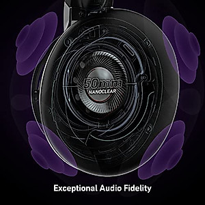 Turtle Beach Stealth Pro Multiplatform Wireless Noise-Cancelling Gaming Headset for PS5, PS4, Playstation, PC, Mac, Switch, & Mobile – 50mm Speakers, Bluetooth, Dual Batteries – Black
