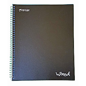 Top Flight Wired 3-Subject Wirebound Notebook (Pack of 3)