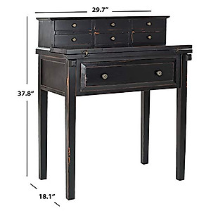 Safavieh American Homes Collection Abigail Distressed Black Fold Down Desk