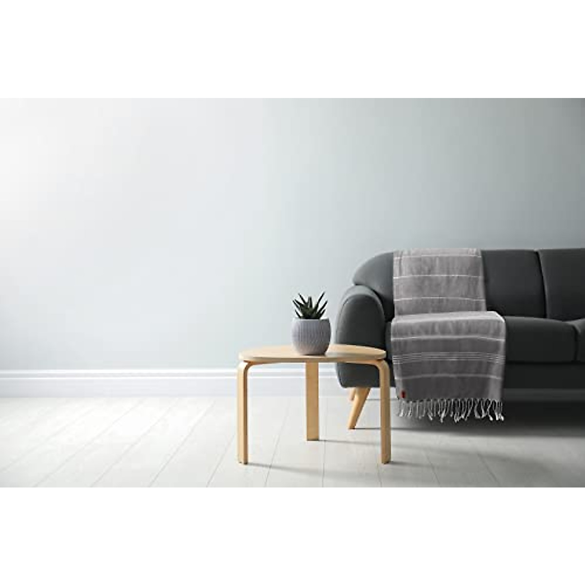 Gold CASE Turkish Beach Towel MYRA Series - Set of 5 - XXL Oversized 71x40 inches -100% Cotton Bath Towels - Super Soft - Quick Dry Lightweight Sand Free Turkish Towel (Black)