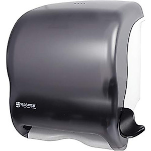 San Jamar Classic Element Plastic Lever Roll Towel Dispenser, Black Pearl