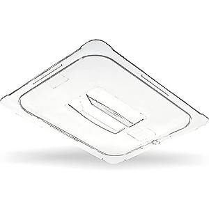 Soro Essentials – Full Size Polycarbonate Handled Solid Food Pan Lid/Cover Clear Color- Food Pan Cover with Handle Restaurant Commercial Hotel Pan Lid for Fruits Vegetables Beans Corns- NSF