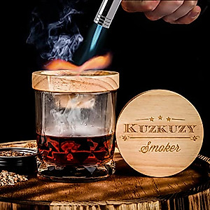Cocktail Smoker Kit with Torch – 4 Flavors Wood Chips – Bourbon, Whiskey Smoker Infuser Kit, Old Fashioned Drink Smoker Kit, Birthday Bourbon Whiskey Gifts for Men, Dad, Husband (Without Butane)