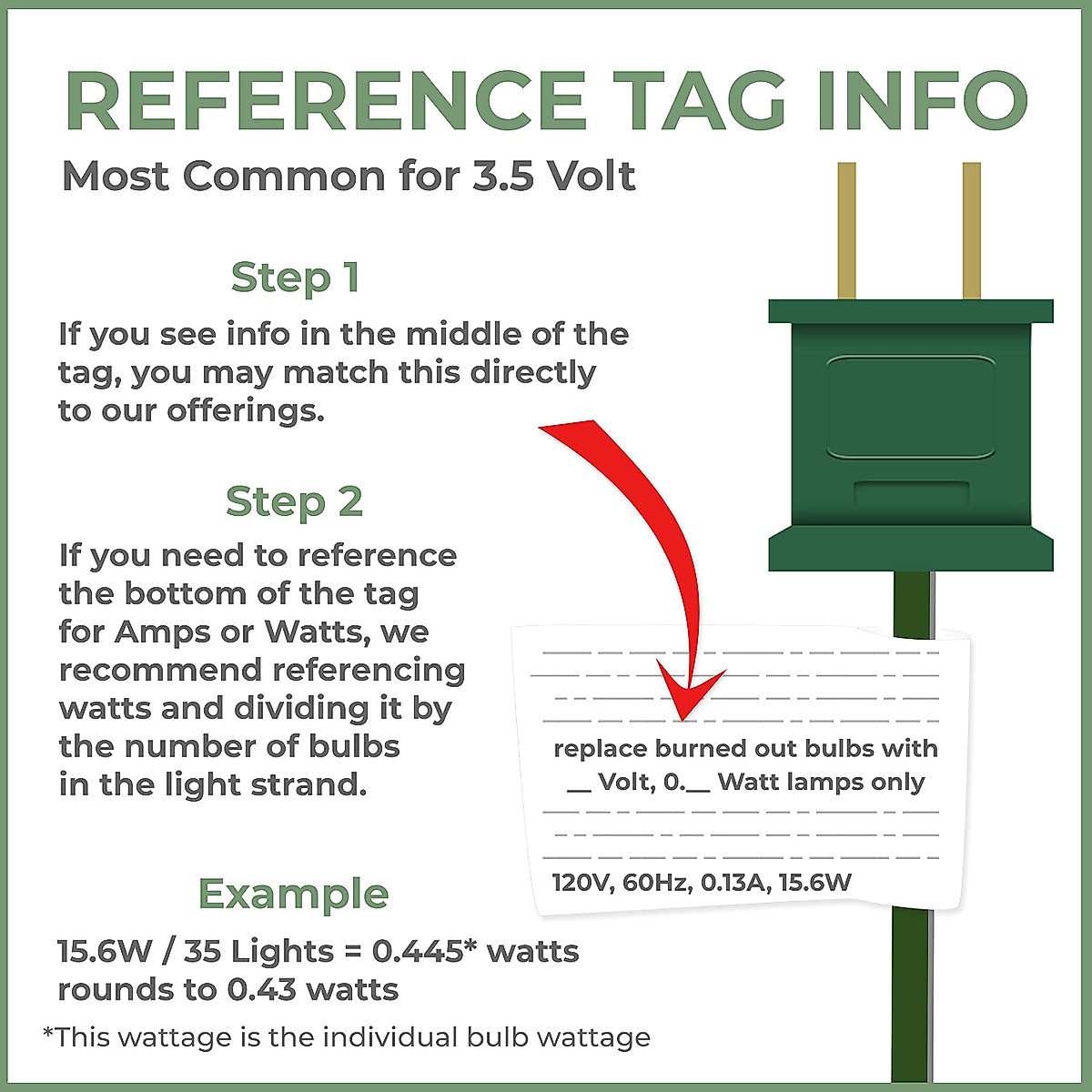 612 Vermont 3.5V Mini Christmas Replacement Bulbs for Incandescent String Lights, Pinched Base, 50 Count, 0.43 Watt, 125 mA (Red)