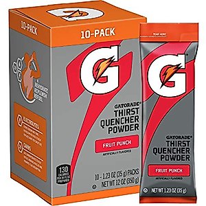Gatorade G Powder 10ct Punch, Mixed Fruit, 10 Count