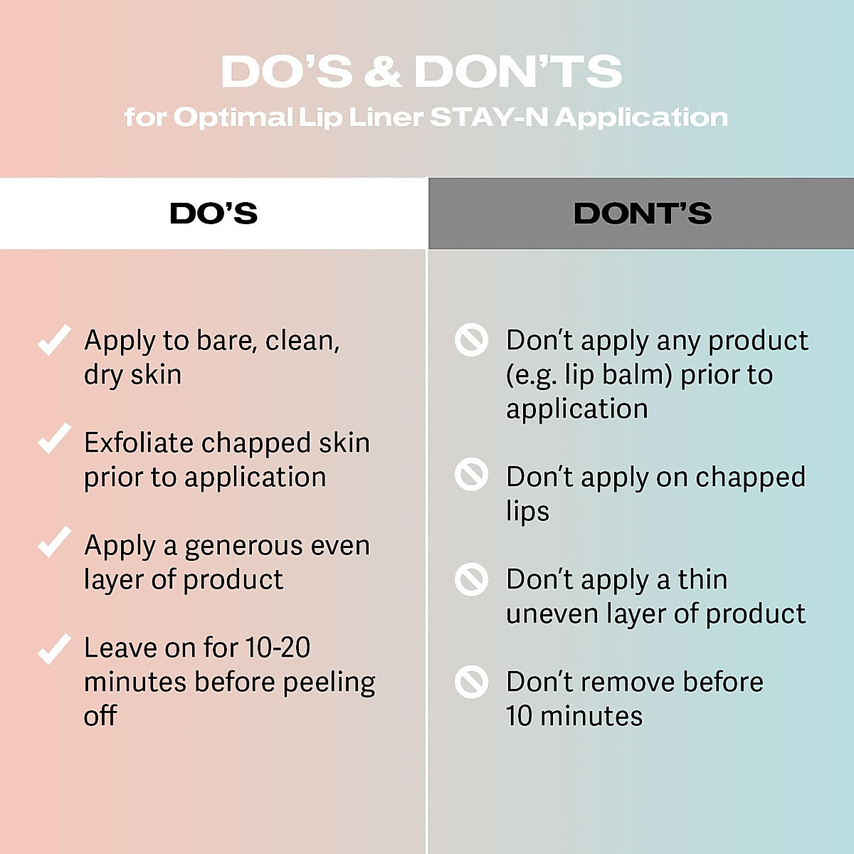 Sacheu Lip Liner Stay-N - Peel Off Lip Liner Tattoo, Peel Off Lip Stain, Long Lasting Lip Stain Peel Off, Infused with Hyaluronic Acid & Vitamin E, MUAH-ve