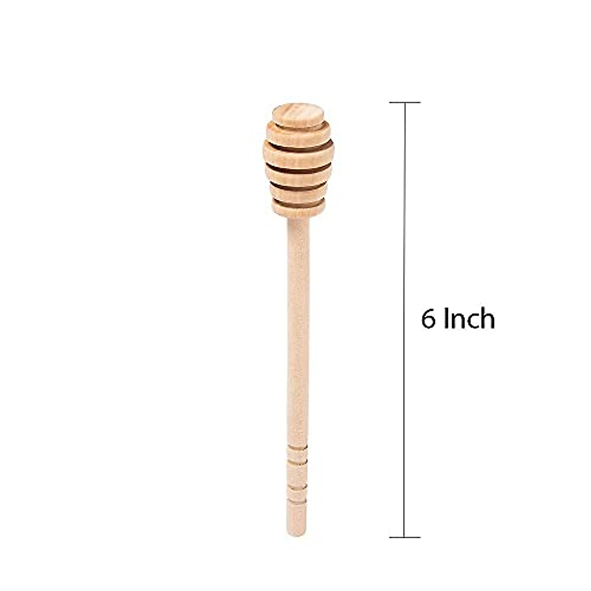DESIOLE Wooden Honey Mixing Stirrer Honey Dipper Sticks Honey Spoon