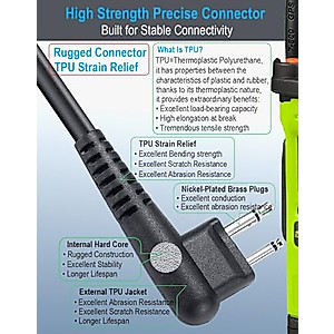 commountain Speaker Mic for Motorola Radios RDU2020 RDU2080D RDU4100 RDU4103 RDU4160D RDU4163D RDV2020 RDV2080D RDV5100 RMM2050 RMU2040 RMU2043 RMU2080 RMU2080D RMV2080, Shoulder Microphone