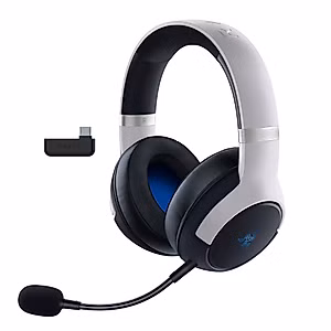 Razer Kaira Pro Dual Wireless PS5 Headset w/Haptics for Ultimate Gaming Immersion: HyperSense - Triforce 50mm Drivers - Detachable Mic - 2.4GHz and Bluetooth w/SmartSwitch - RGB Chroma (Renewed)