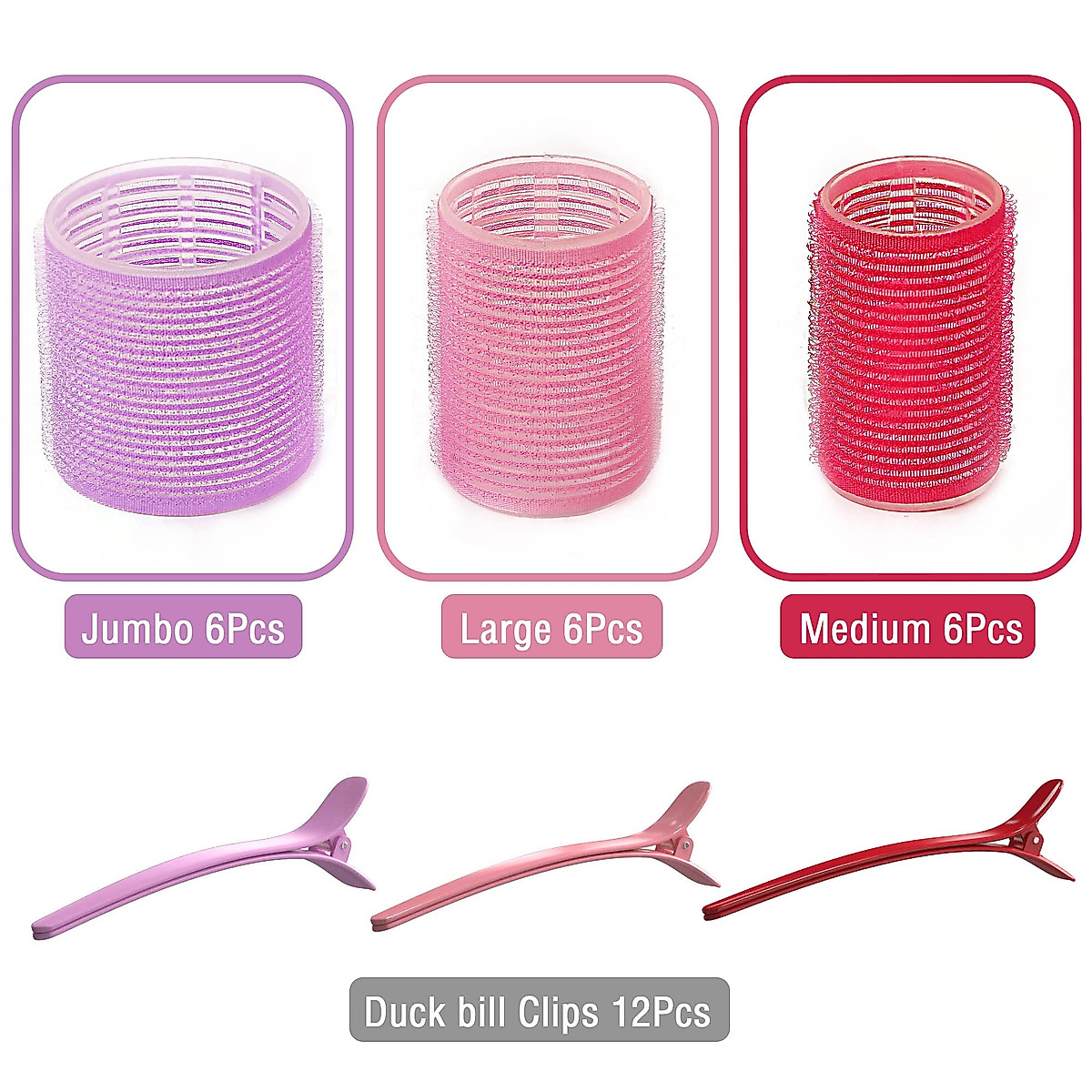 Hair Rollers for Long Hairs by Bmeliora. Purple