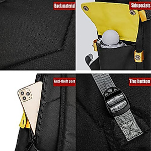 BIIEYAA Japanese Anime Backpacks, 18.8‘’ School Backpack for Anime Fans Laptop Bag Large Casual with USB Charging Port (D)