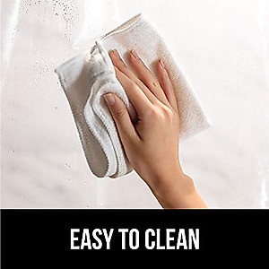 Gorilla Grip PEVA Waterproof Shower Curtain Liner, Strong Weighted Magnets, Rust Resistant Grommets, Heavy Duty Thick Liners, Easy Hang, Fits Standard Bathroom Showers and Bath Tubs, 72x72, Clear