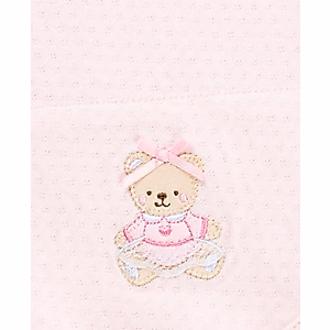 Little Me Unisex Baby Swaddling Receiving Blankets, Pink, One Size