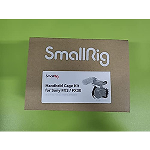 SmallRig Handheld Cage Kit for Sony FX30 FX3 with XLR Handle Extension Rig, Wrist Strap and Clamp for HDMI Cable - 4184