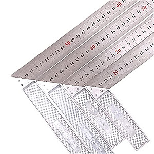 Framing Tools 4 Sizes Metal Steel Engineers Try Square Set Wood Measuring Right Angle Ruler 90 Degrees Measurement Instruments Tool (Color : B)