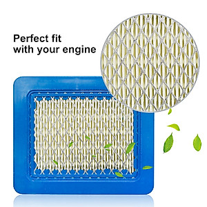 UOIENRT Air Filter with Pre Filter Fuel Filter Spark Plug Replacement for BS 625e 675ex 725ex Troy-Bilt TB110 TB230 TB130 TB210 3.5-6.75 Gross HP LG491588JD, 491588S 491588 399959