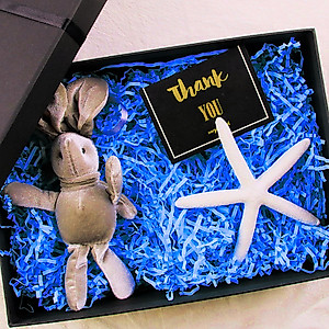 Uptotop 1/2LB Crinkle Cut Paper Shred Filler for Gift Wrapping Basket Filling, Birthday, Christmas, Thanksgiving, Wedding, Mother's Day (Five Colors)