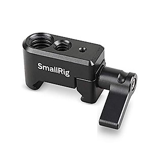 SmallRig NATO Clamp, Quick Release Clamp with 1/4" 3/8" M2.5 Thread for Cold Shoe Monitor Support Camera Cage - 1973