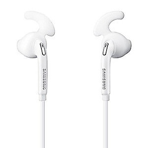 Ear Gels Earplugs Coverage for Samsung Galaxy S6/S6 Edge Stereo Headset Earphones, OCARLY Silicone Cover Ear Gels with Wing Anti Slip Sport Hook for SAMSUNG S6 S7 Edge Headphones 4 Pairs (white)