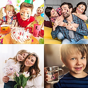 Paris Temporary Tattoos for Kids - Themed Eiffel Tower, Girl Birthday Party Decorations Supplies 96PCS Tattoos Stickers Cute Party Favors Girls Boys Gifts Classroom School Prizes Themed Christmas Pink