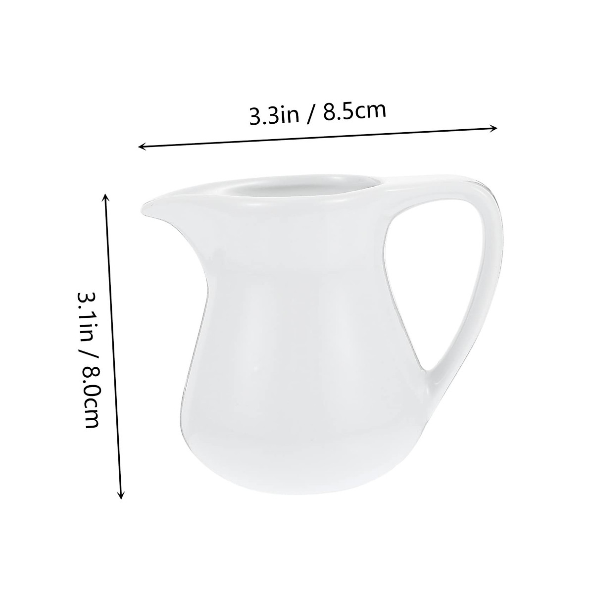 Cabilock 1Pc ceramic milk cup ceramic serving pitcher gravy pourer sugar containers for countertop coffee creamer pitcher gravy saucer soy sauce dish Latte milk frother ceramics white Honey