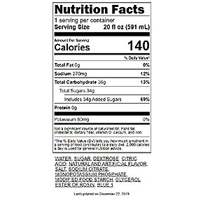 Gatorade Cool Blue, 20 Oz, Pack of 24