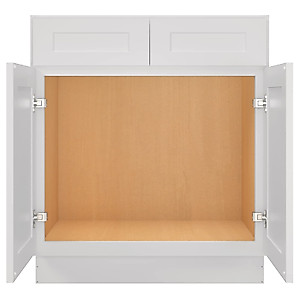 LOVMOR 36" Bathroom Vanity, Kitchen Base Cabinet, Single Sink Storage Unit, Pedestal Sink Storage Cabinet, Large Capacity for Laundry Room, Kitchen, Shower Room & Utility Room