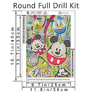 Hyporeak Diamond Painting Kits for Adults,Easter Diamond Art Kit,5D Diamond Painting Kit Full Drill Round for Gift,Wall Decor,Relaxing(12x16)