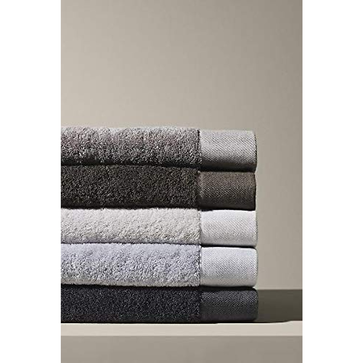 Blomus Riva Organic Terry Cloth Hand Towel - Satellite (Taupe) - Set of 2-30x50cm / 12x20in