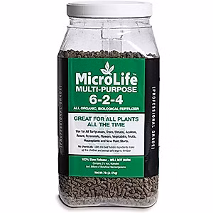 MicroLife Multi-Purpose (6-2-4) Professional Grade Granular Organic Fertilizer for All Plants, 7 LBS