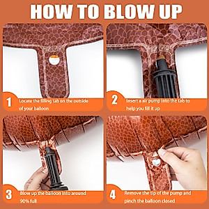 Football Balloons 12Pcs Football Party Supplies Decorations Rugby Balloons Football Decorations for Sports Theme Football Theme Birthday Party Favors Decorations