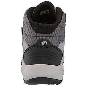 KEEN womens Tempo Flex Mid Height Lightweight Waterproof Hiking Boot, Steel Grey/African Violet, 8.5 US