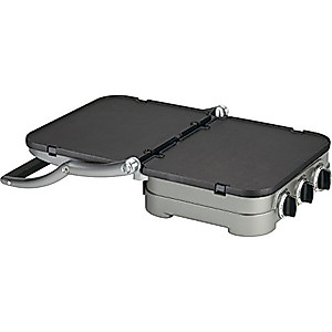 Cuisinart 5-in-1 Grill Griddler Panini Maker Bundle with Waffle Attachment (GR-4N) - Includes Grill and Waffle Plates