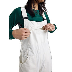 Burton Women's Avalon GORE-TEX 2L Bib Pants, Stout White, Medium