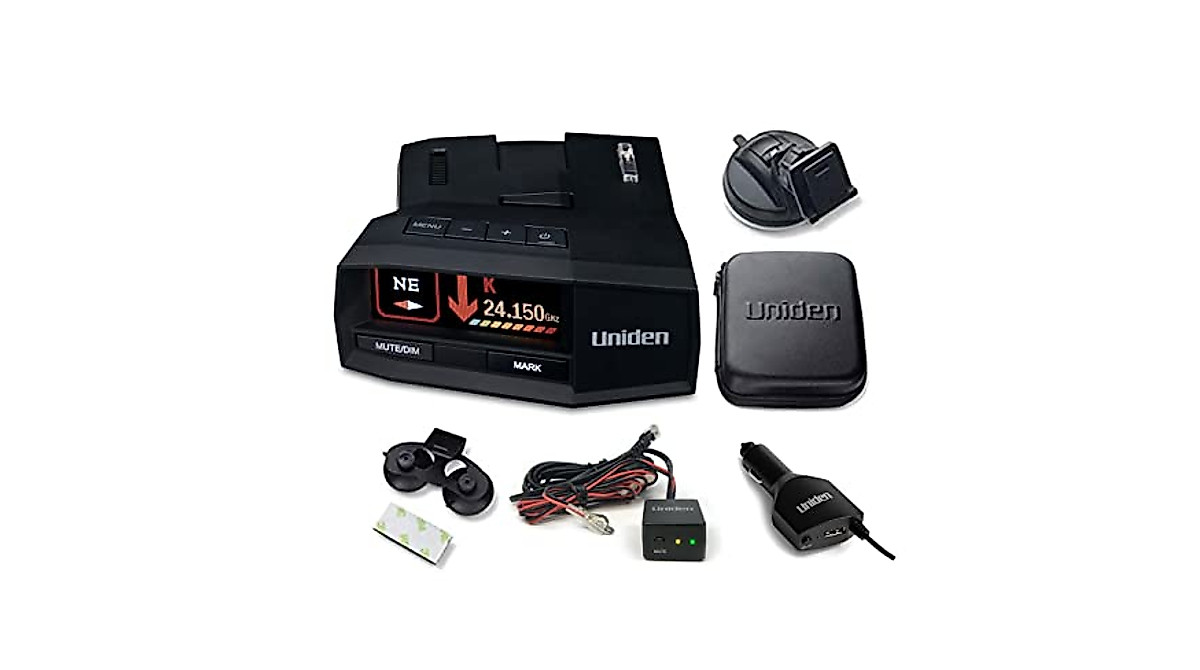 Uniden R8 Long-Range Radar Detector with Hardwire Kit | Extended Detection