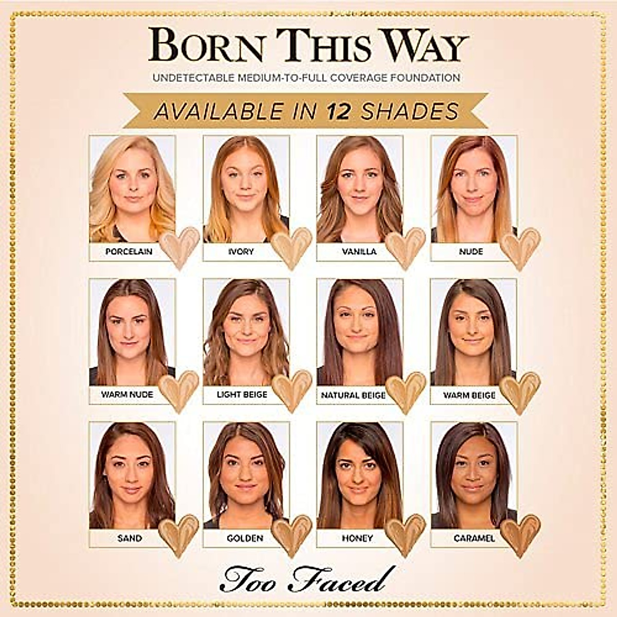 Too Faced Born This Way Foundation (Golden)
