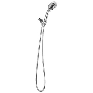 Delta Faucet 6-Setting Handheld H2Okinetic Shower Head, Brushed Nickel Shower Head with Hose, Handheld Shower Heads, Detachable Shower Head, Hand Shower 1.75 GPM, Stainless 75536SN