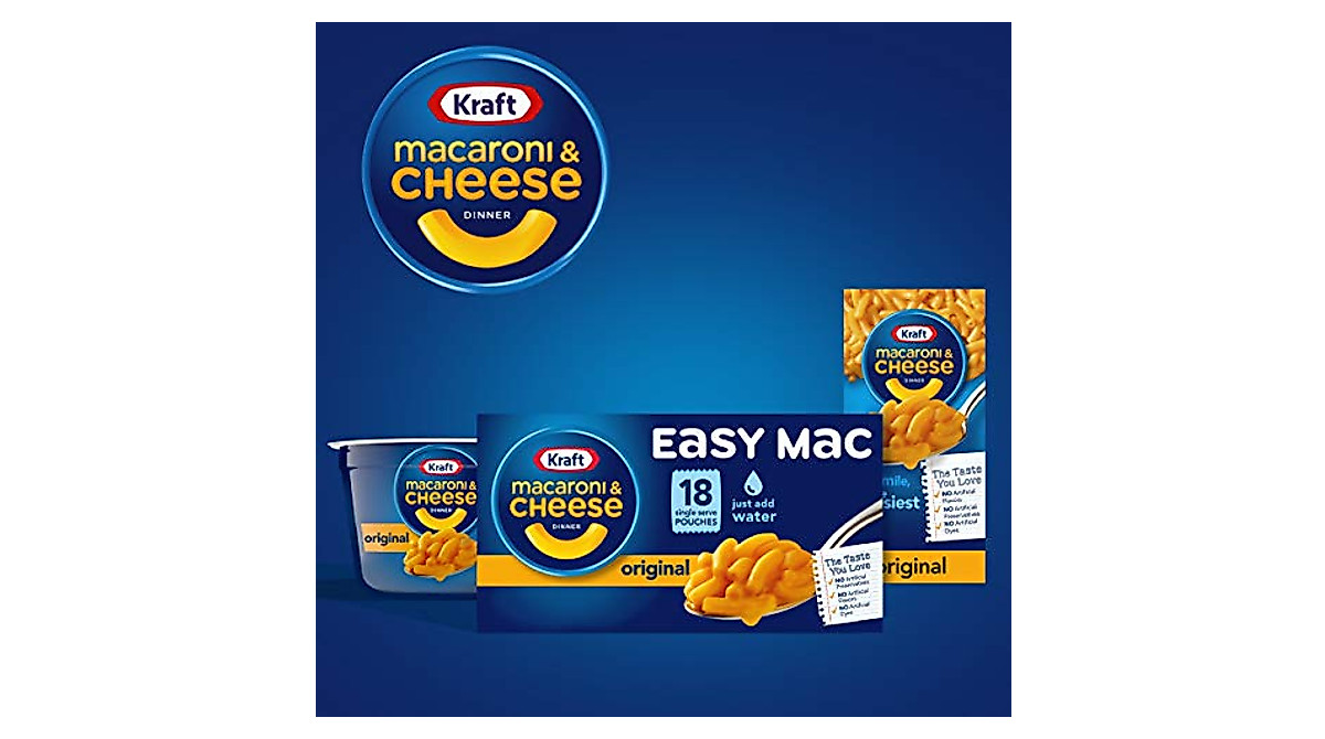 Kraft Easy Mac Original Mac & Cheese - Quick Single-Serve Pouches