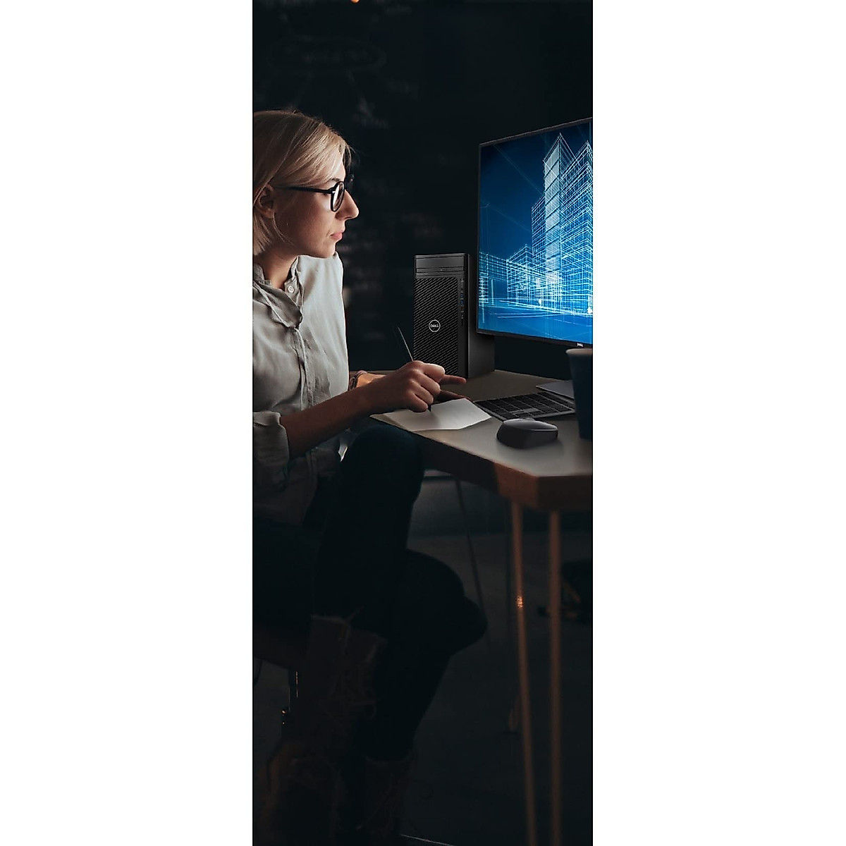 Dell Precision 3000 3660 Workstation - Intel Core i7 Dodeca-core (12 Core) i7-12700 12th Gen 2.10 GHz - 32 GB DDR5 SDRAM RAM - 512 GB SSD - Tower - Black