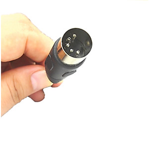 SinLoon 5-Pin DIN-Male Cable, 5 Pin Din Plug to 3.5mm(1/8in) TRS Stereo Male Jack Stereo Audio Cable for Playing The Musical Instrument Signal Output (0.5m,3.5M-5 DIN M)